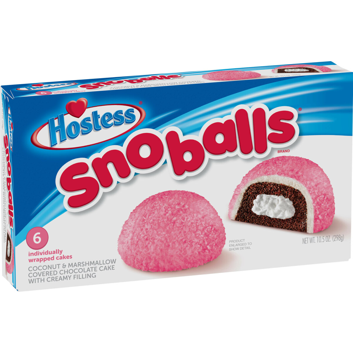 Hostess Snoballs 6 Pack 298g, 8,90