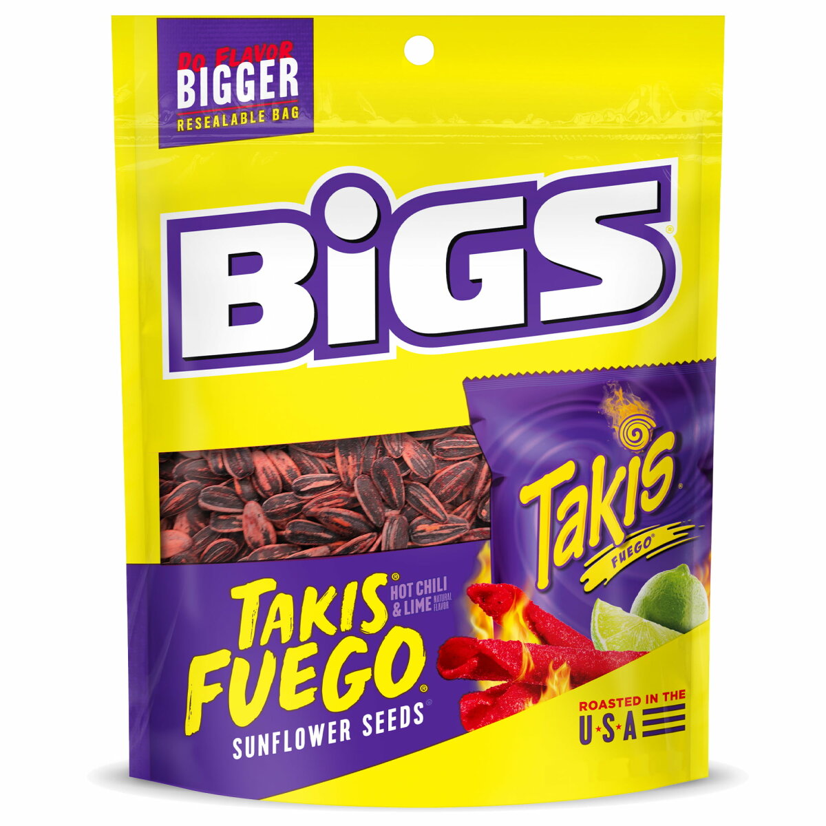 Bigs Sunflower Seeds Takis Fuego 152g, 4,39